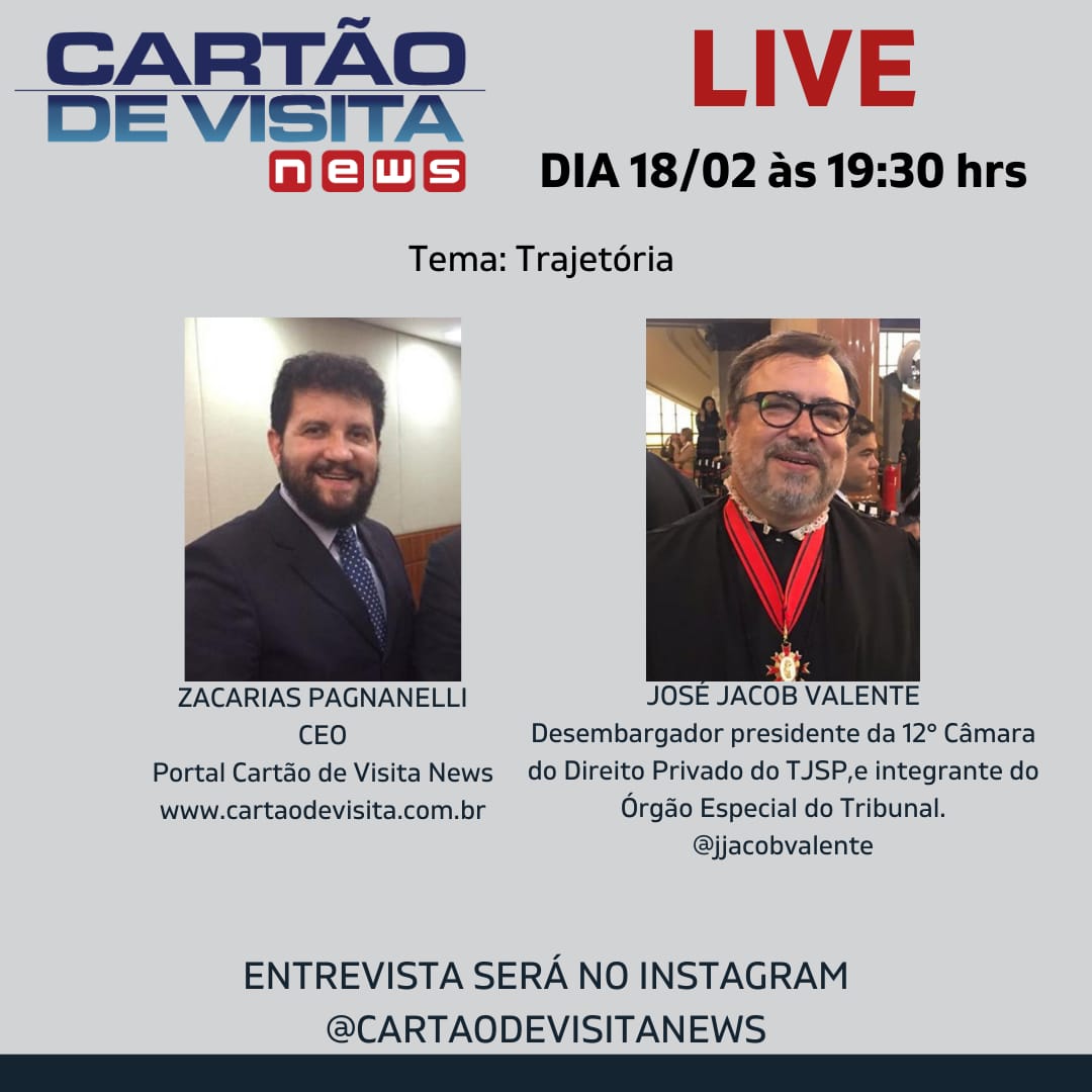 Live Cartão de Visita News: Zacarias Pagnanelli entrevista o ...