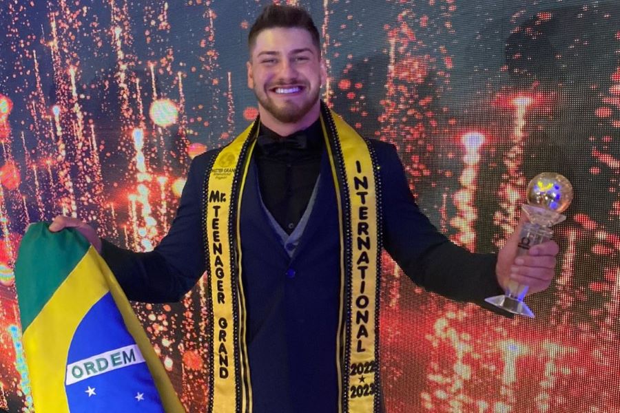 Thiago Barbosa vence concurso internacional e se torna o Mister Teenager Grand International ...