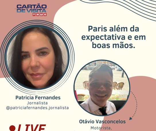 Otavio Vasconcelos é entrevistado pela Jornalista Patricia Fernandes, direto de Paris - Cartão ...