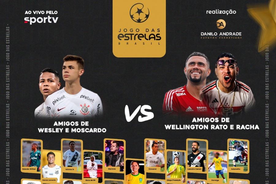 Jogo das Estrelas Brasil terá Moscardo, Wesley, Welligton Rato e Racha ...