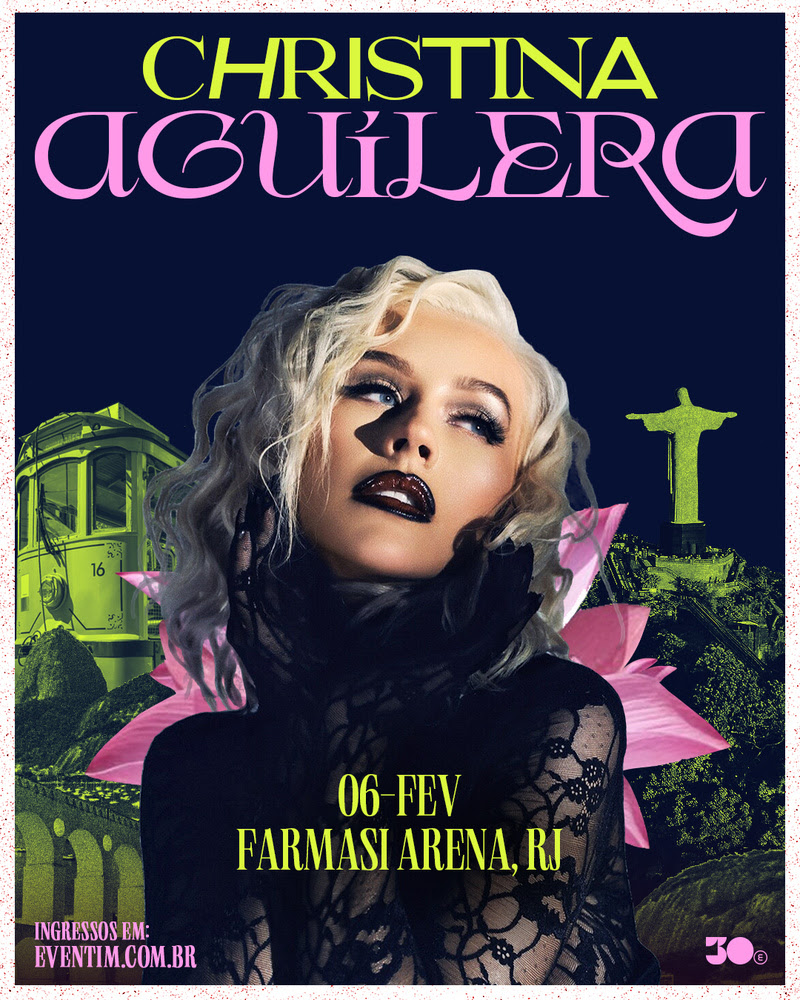 Christina Aguilera anuncia show solo na Farmasi Arena, no Rio de ...