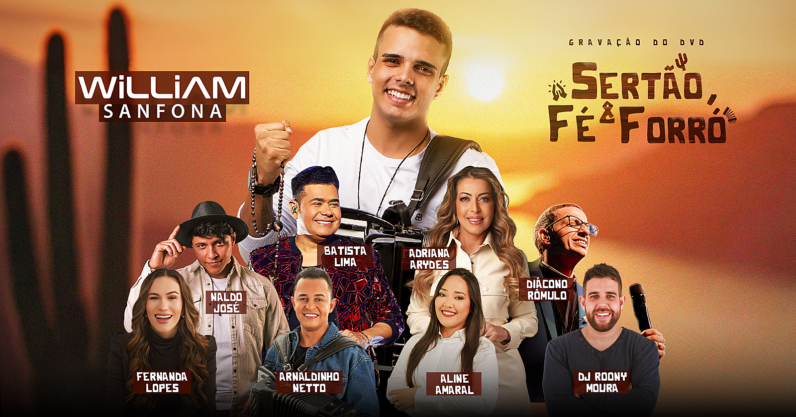 William Sanfona grava “Sertão, Fé e Forró”, seu primeiro DVD e desponta ...